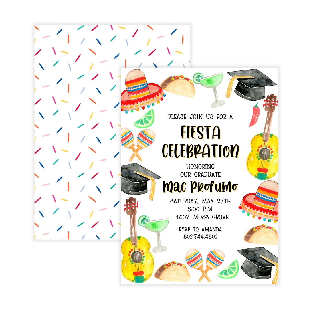 Graduation Fiesta Invitation – Lulu Papers
