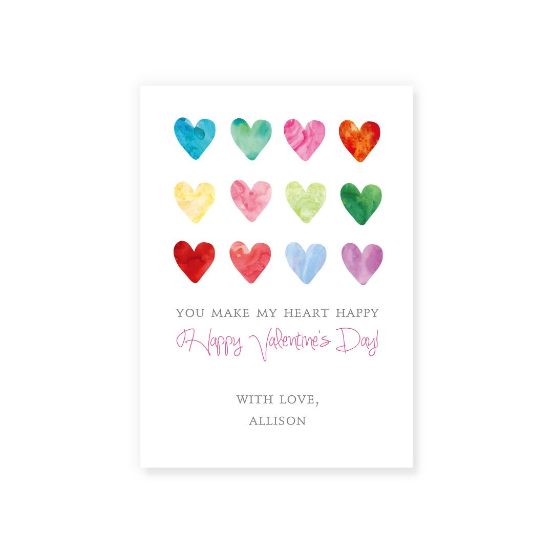 Happy Hearts Valentine Cards – Lulu Papers